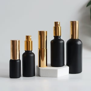 1-200pcs 15ml 30ml 50ml 100ml Luxury Fine Mist Spray Bottles Light Gold ...