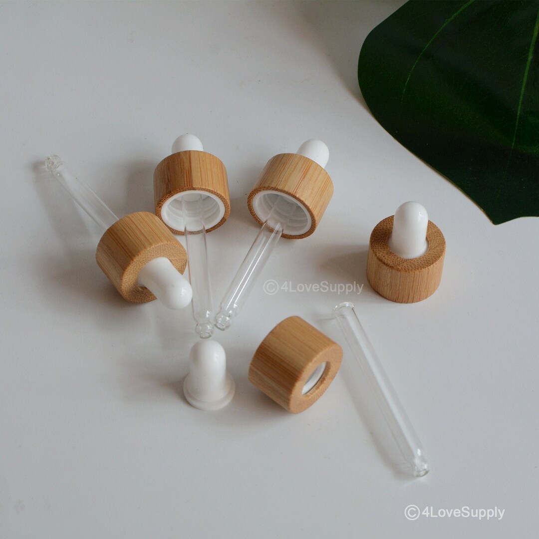1pc-200pcs 18mm 18/410 Natural Bamboo Wooden Dropper,without Pipette ...