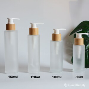 1-200pcs 80ml 100ml 120ml 150ml Frosted Glass Lotion Serum Shampoo ...