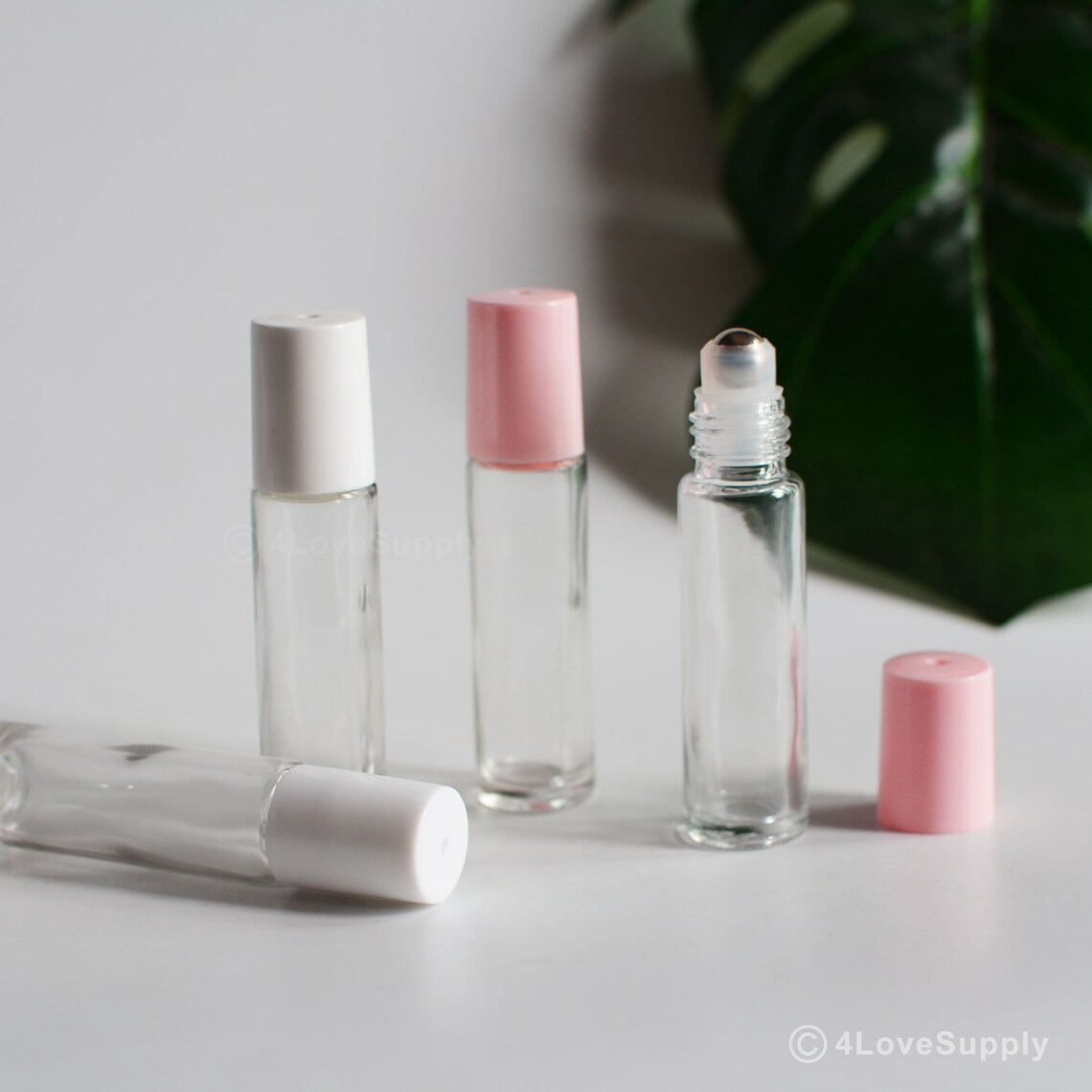 1-1000pcs 5ml 10ml Clear Glass Essential Oil Roller Bottle, DIY Perfume ...