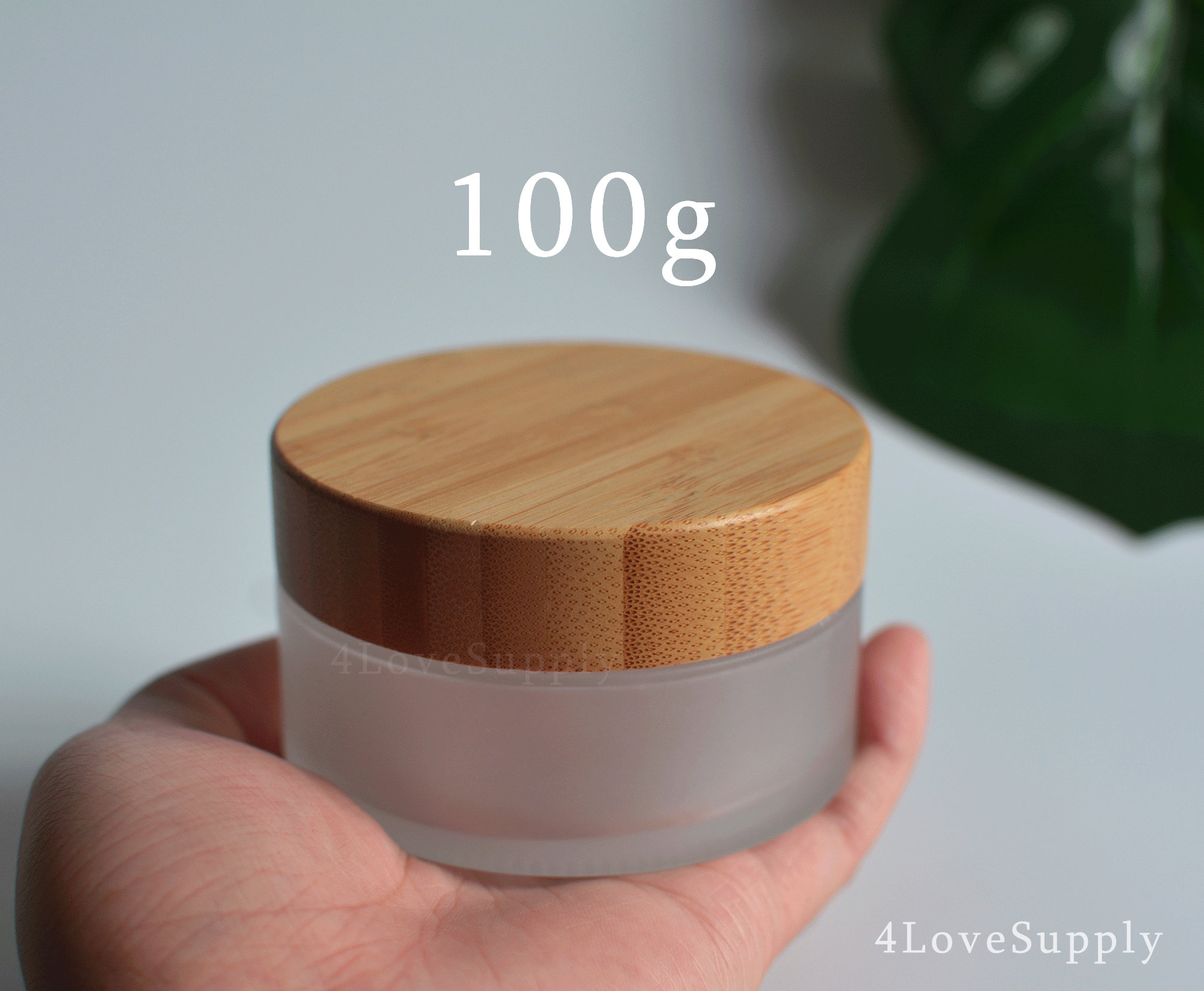 1-100pcs 15g 30g 50g 100g 150g 200g Natural Bamboo Wooden Facial Cream ...