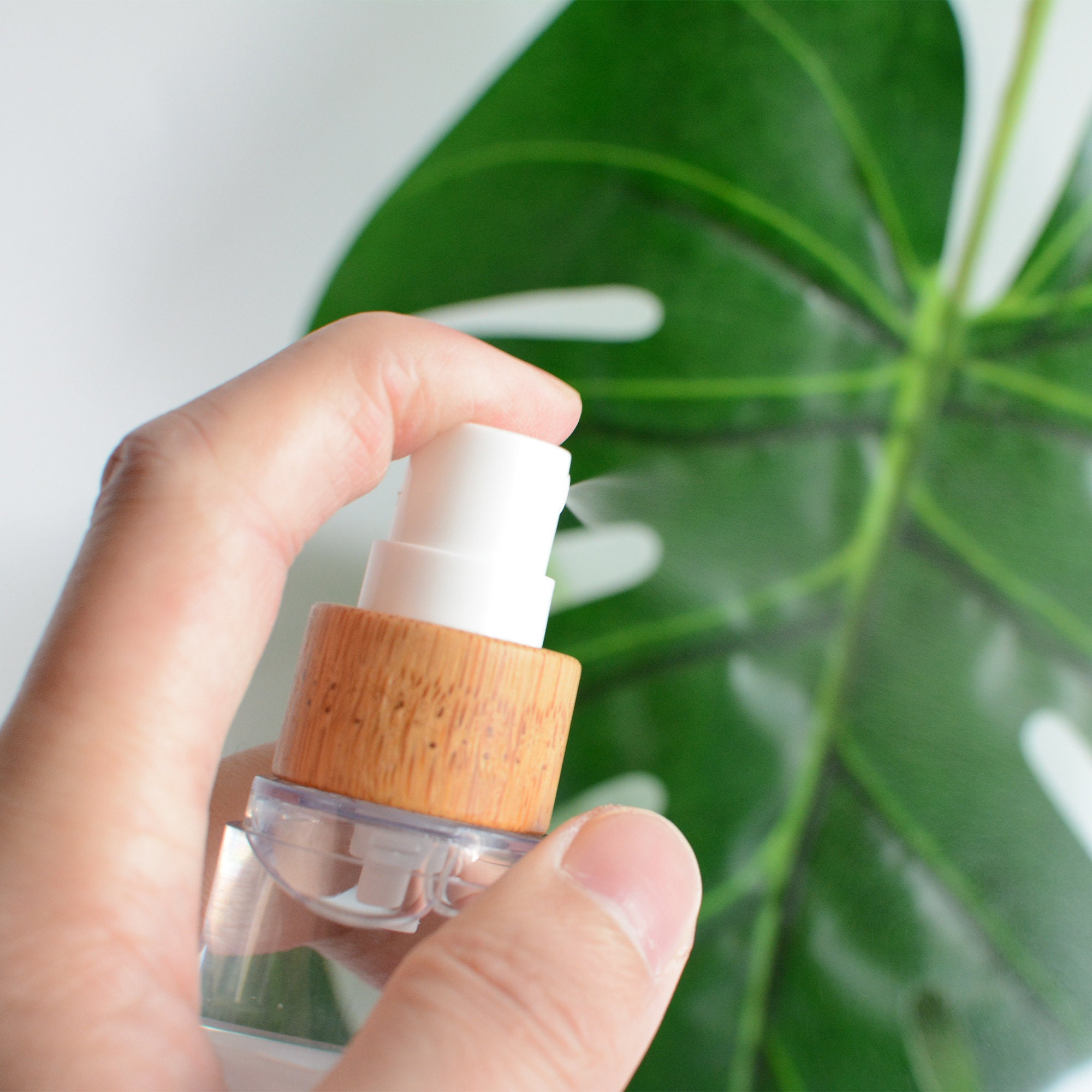 30ml 50ml 120ml Natural Bamboo Airless Fine Mist Spray - Etsy