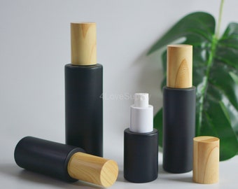 Black Matte Glass Spray Bottle - Etsy