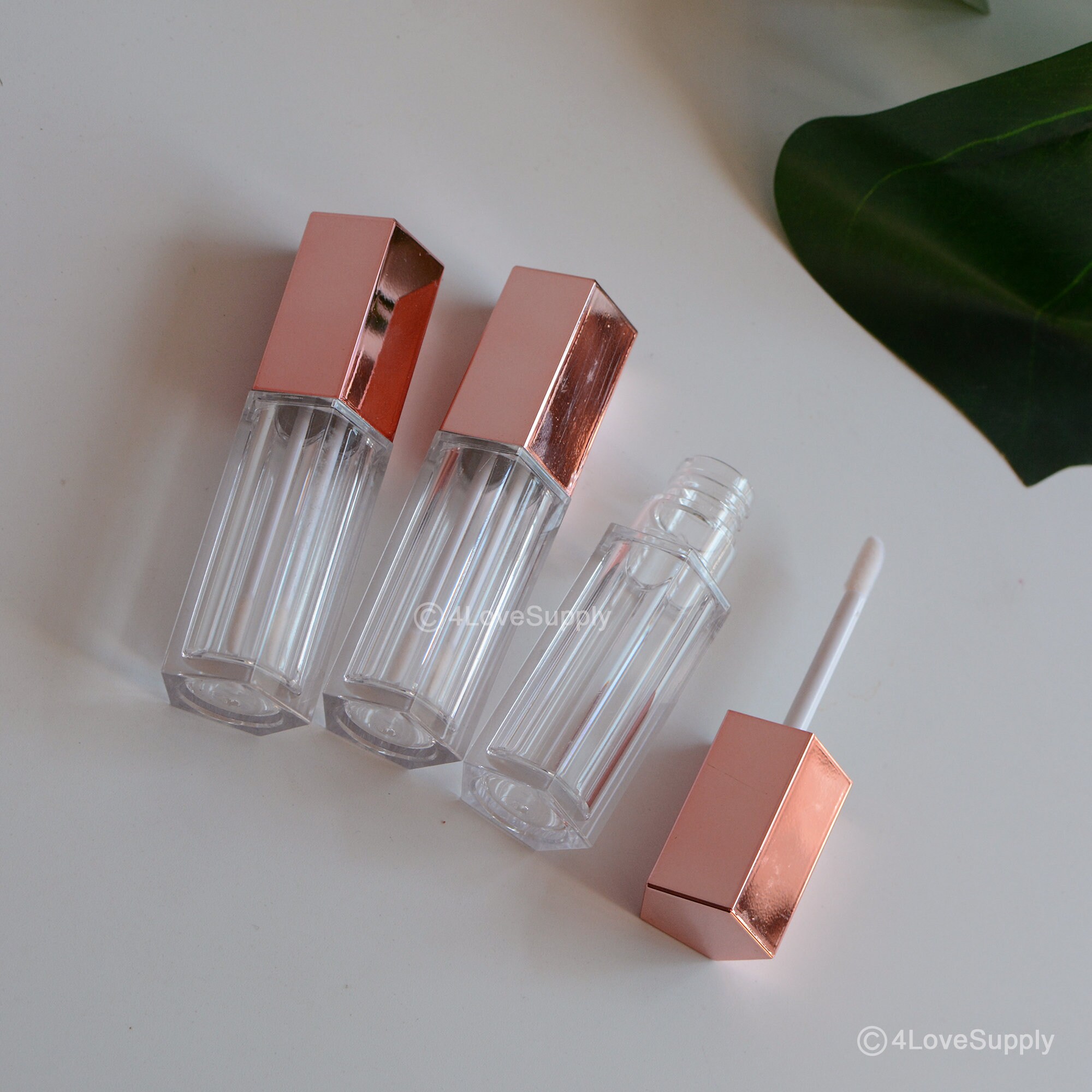 1pcs-200pcs 10ml Rose Gold Empty Lip Gloss Tubes Container, DIY Lip ...