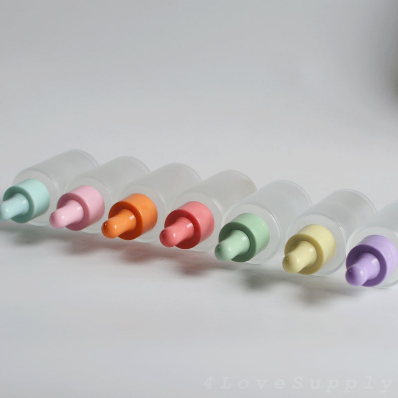 1-200pcs 30ml Dropper Bottle Seven Color Like Rainbow Flat - Etsy