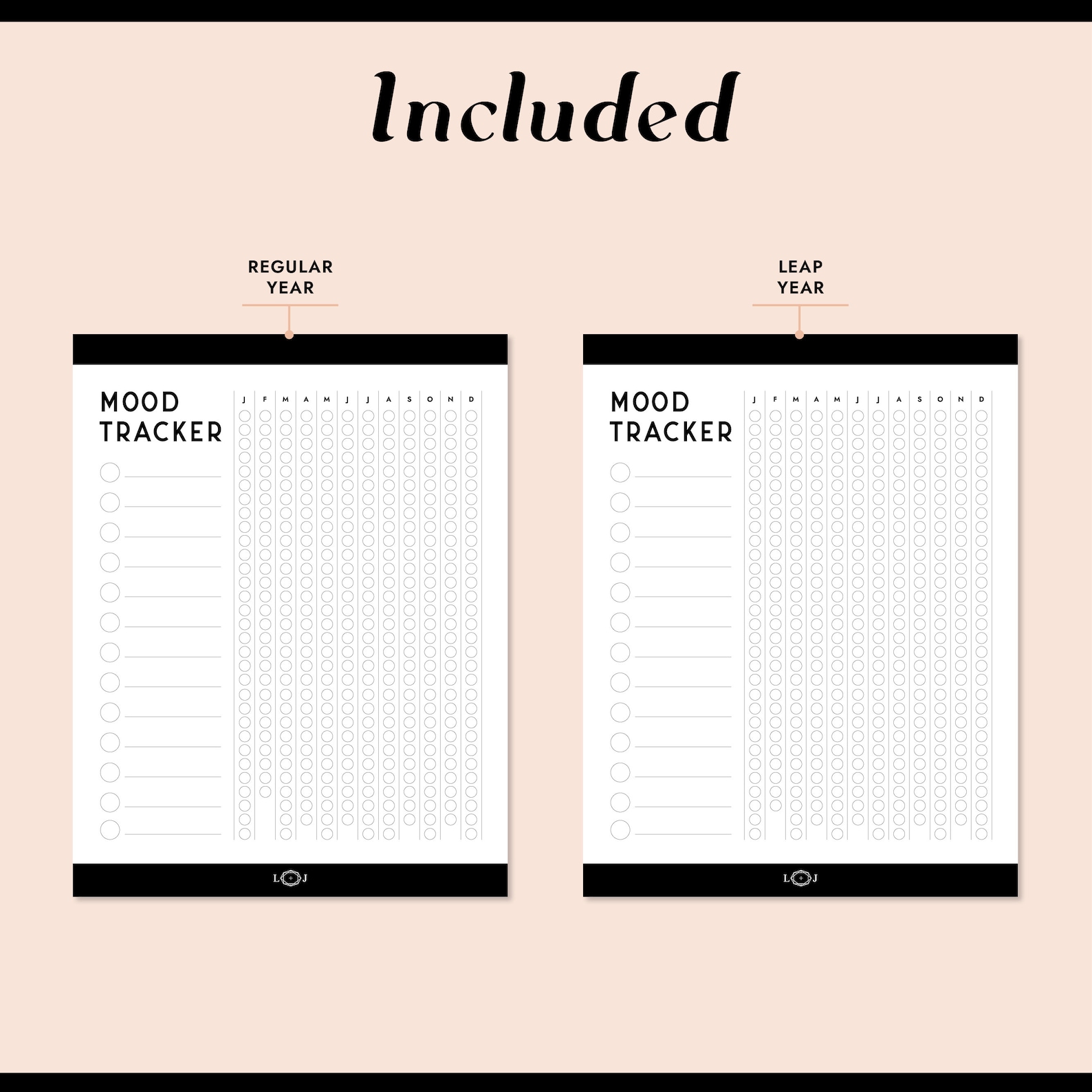 Printable Mood Tracker, Fillable PDF, Printable PDF, Mood Planner ...