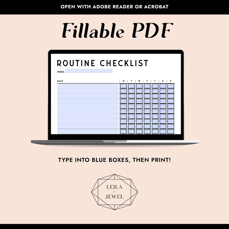 Printable Daily Routine Chart Daily Routine Planner Morning - Etsy
