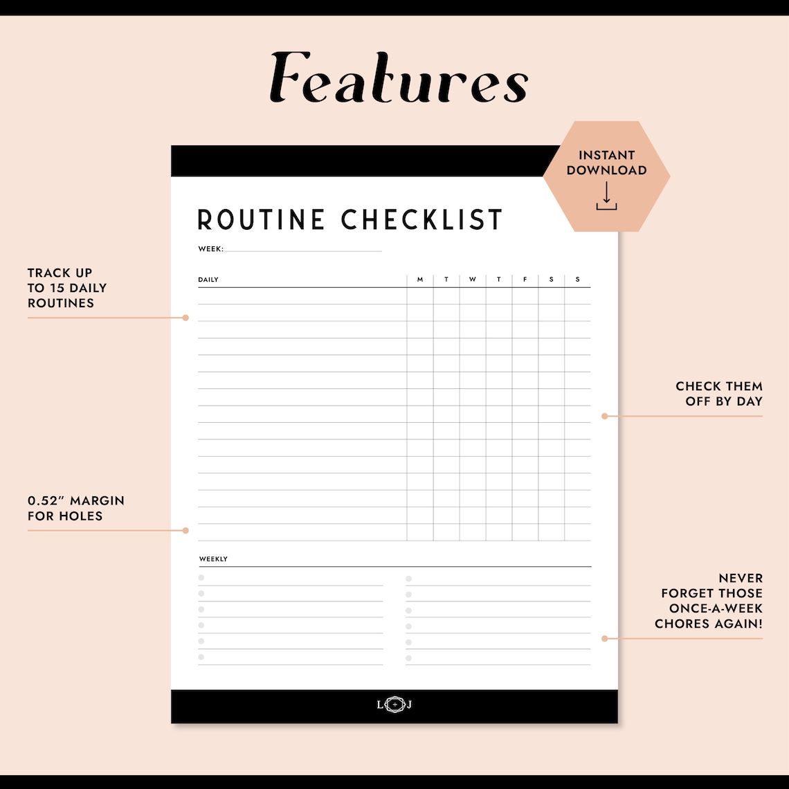 Printable Daily Routine Chart Daily Routine Planner Morning - Etsy