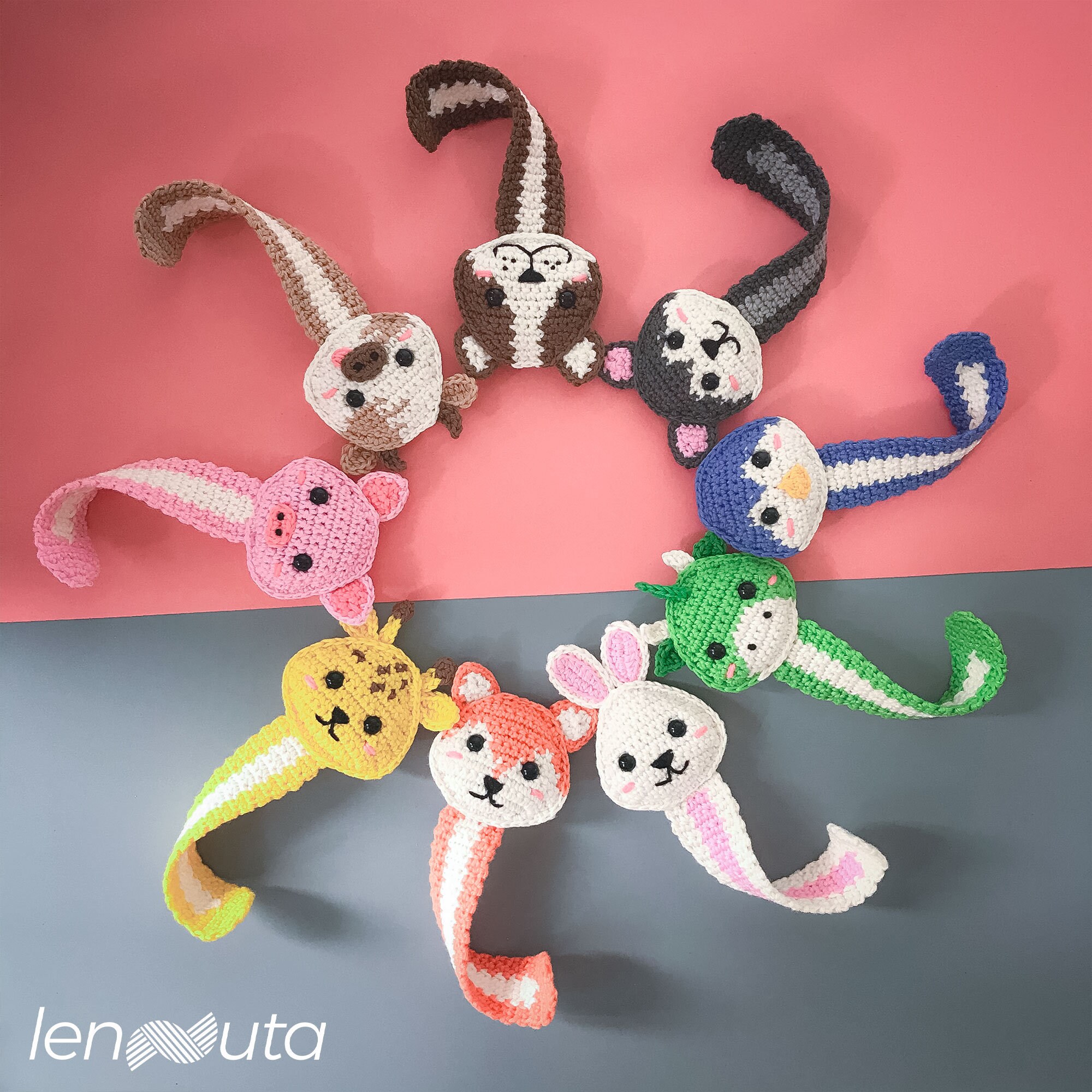 Animals Bookmark Crochet Pattern 9 Amigurumi Bookmark | Etsy