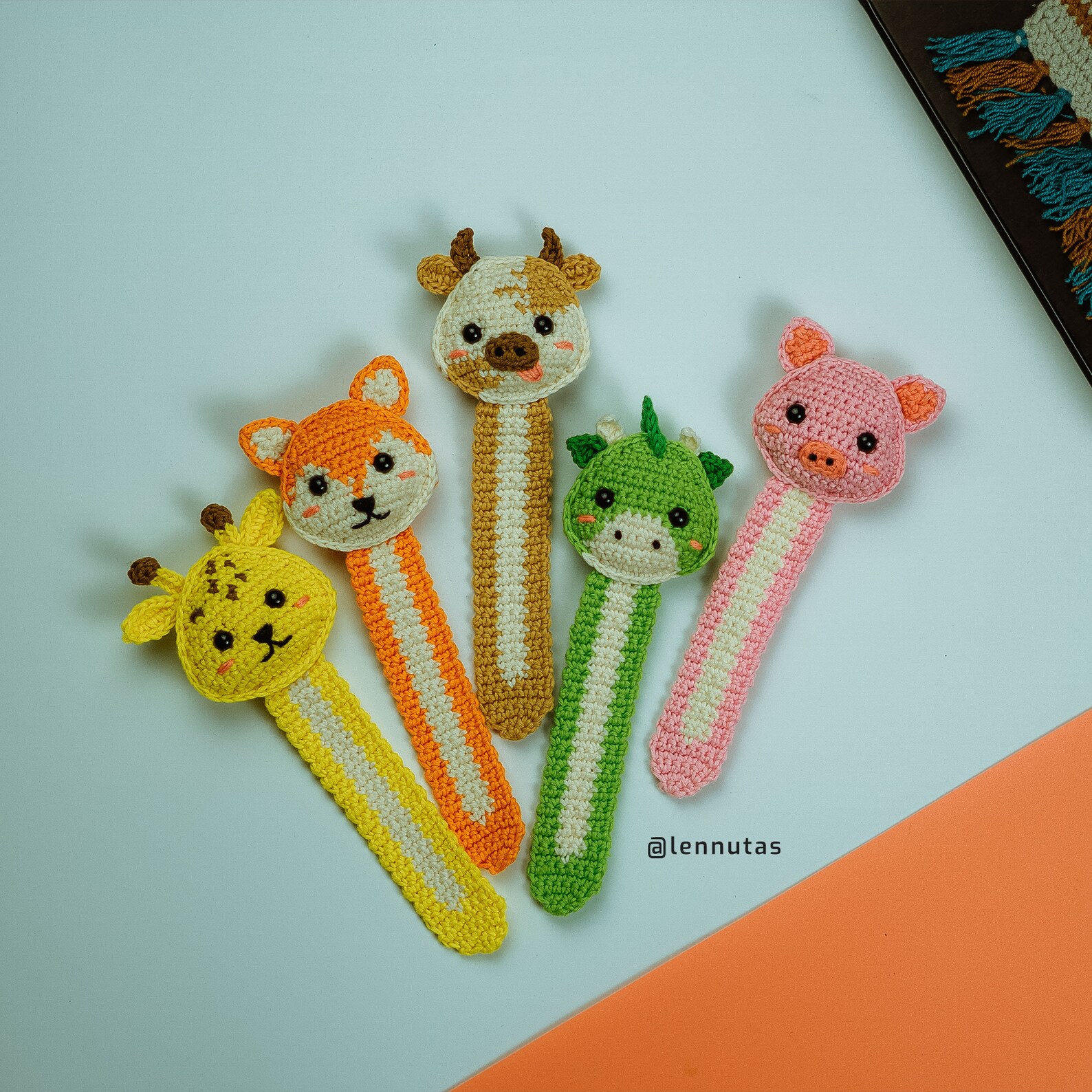 Animals Bookmark Crochet Pattern - 9 Amigurumi Patterns - ENGLISH PDF ...