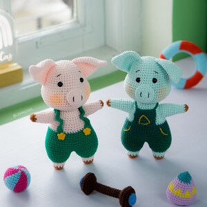 Amigurumi Pattern Farm Animals Bundle 4 in 1, Fit Farmyard Friends, Fun ...