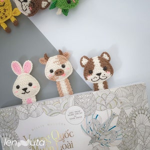 Animals Bookmark Crochet Pattern - 9 Amigurumi Patterns - ENGLISH PDF ...