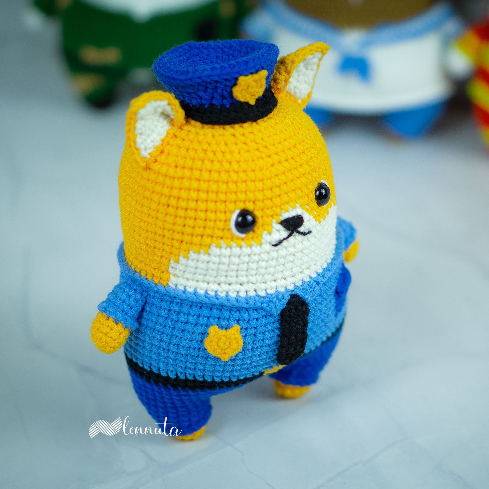 Shiba Amigurumi Pattern - Shiba the Police by Lennutas - Etsy