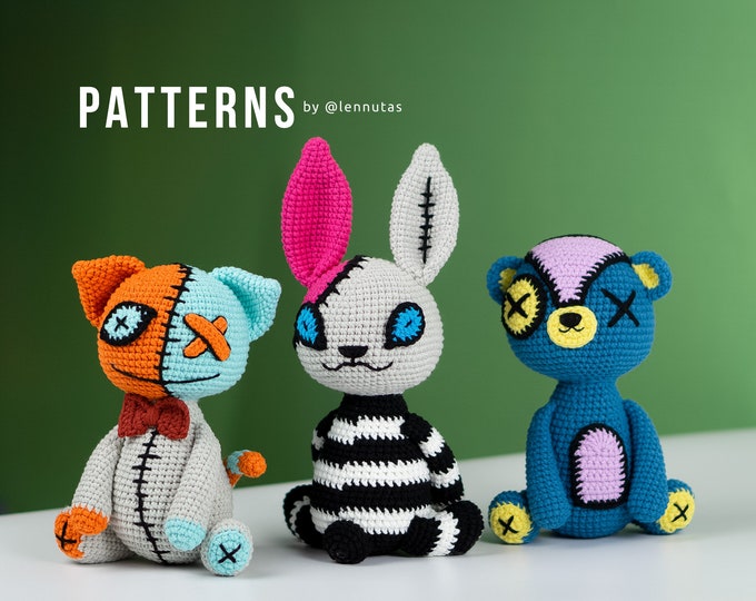 Pumpkin Rabbit Plush Halloween Toys Halloween Bunny Creepy Cute Weird ...