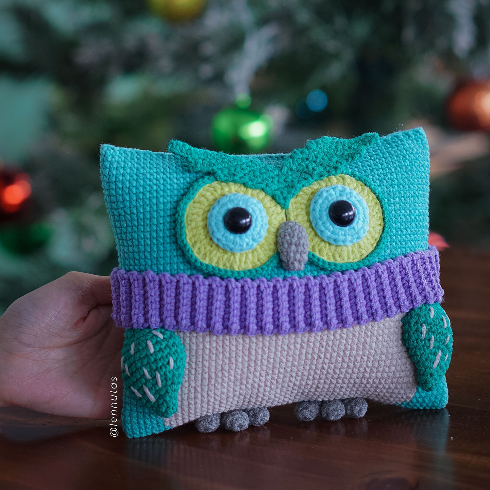 Owl Pillow Crochet Pattern Crochet Animal Pillow Owl | Etsy
