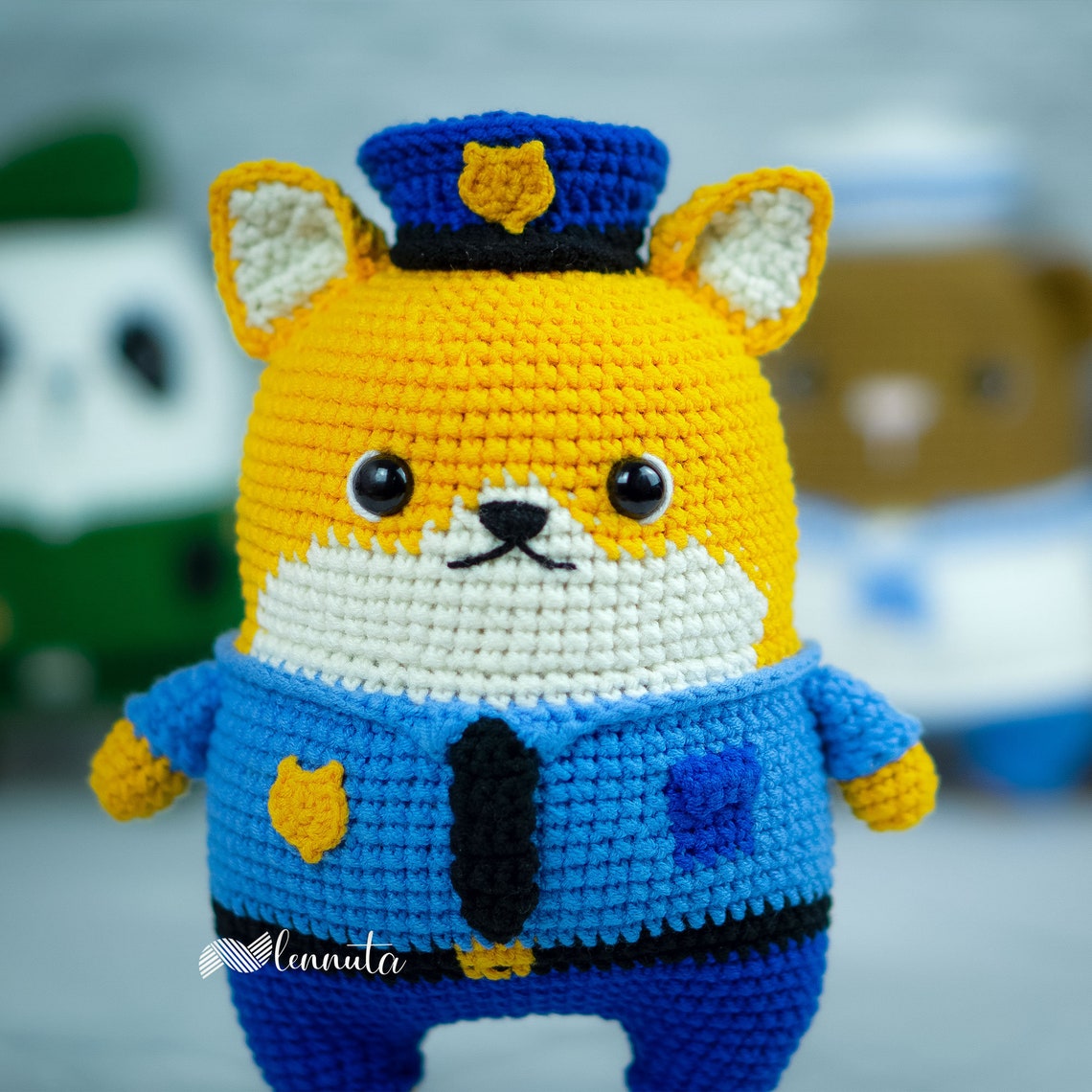 Shiba Amigurumi Pattern - Shiba the Police by Lennutas - Etsy