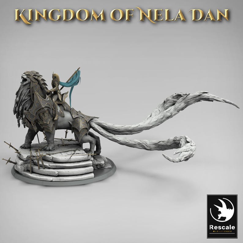 Protector | Kingdom of Nela Dan | Rescale Miniatures | 3" Base - Etsy
