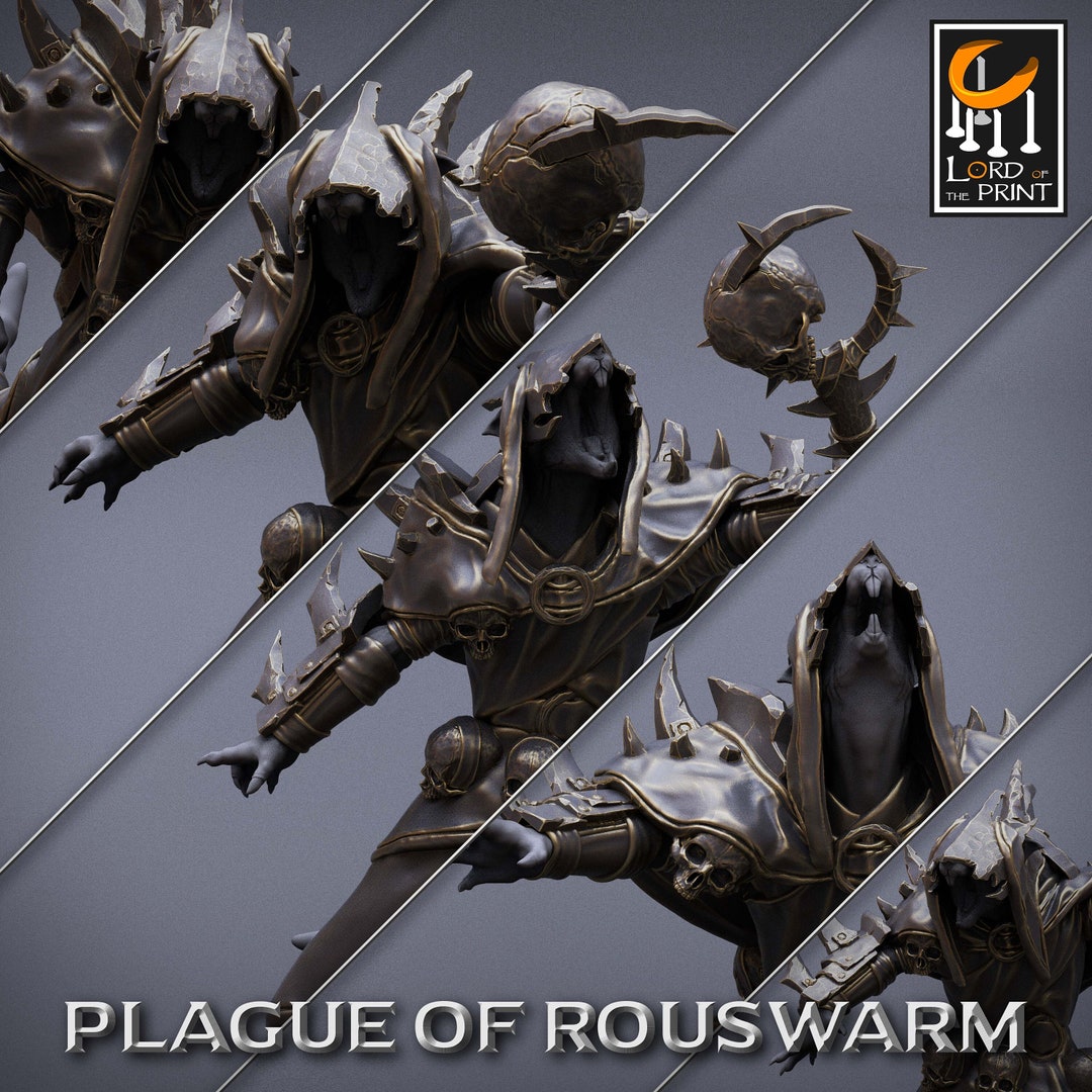 Infantry Rat Priest Lord of the Print Plague of Rouswarm 1 In. Base - Etsy