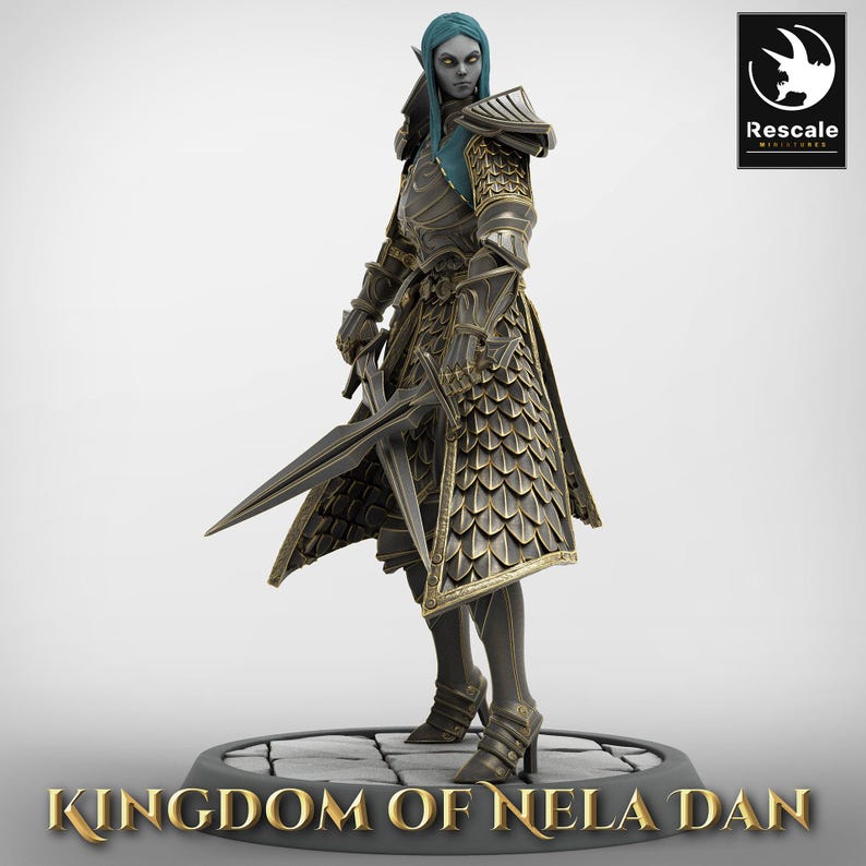 Elf Soldiers | Kingdom of Nela Dan | Rescale Miniatures | 1 In. Base - Etsy