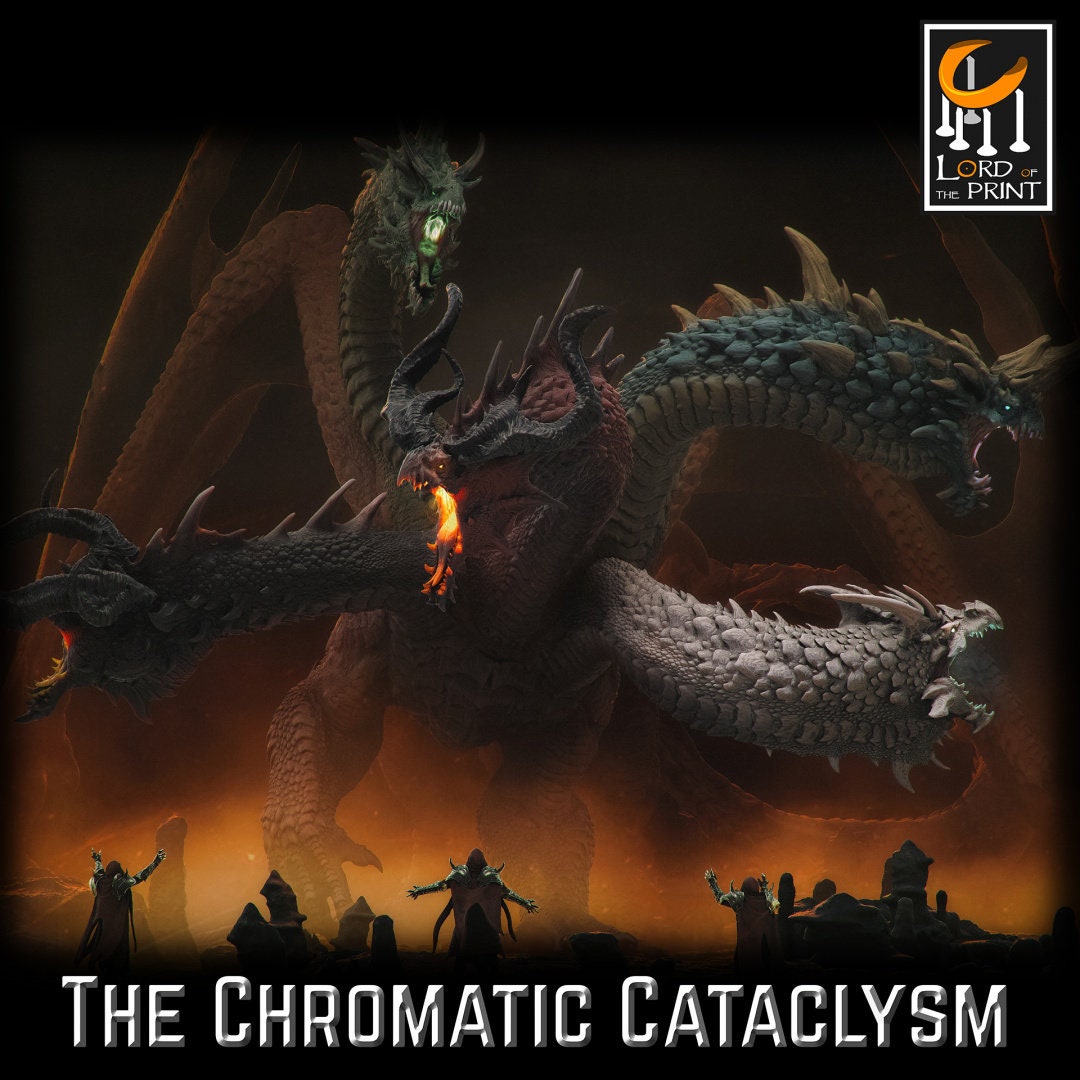 The Chromatic Cataclysm Rescale Miniatures Full Set Tiamat Chromatic ...