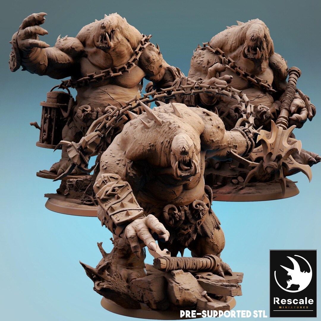 Cyclops | Crater of Infernus | Rescale Miniatures | Huge Mace | Cute ...