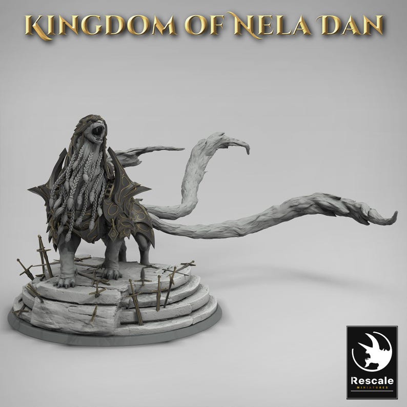 Protector | Kingdom of Nela Dan | Rescale Miniatures | 3" Base - Etsy