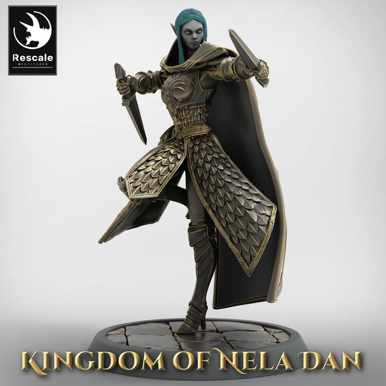 Elf Soldiers | Kingdom of Nela Dan | Rescale Miniatures | 1 In. Base - Etsy