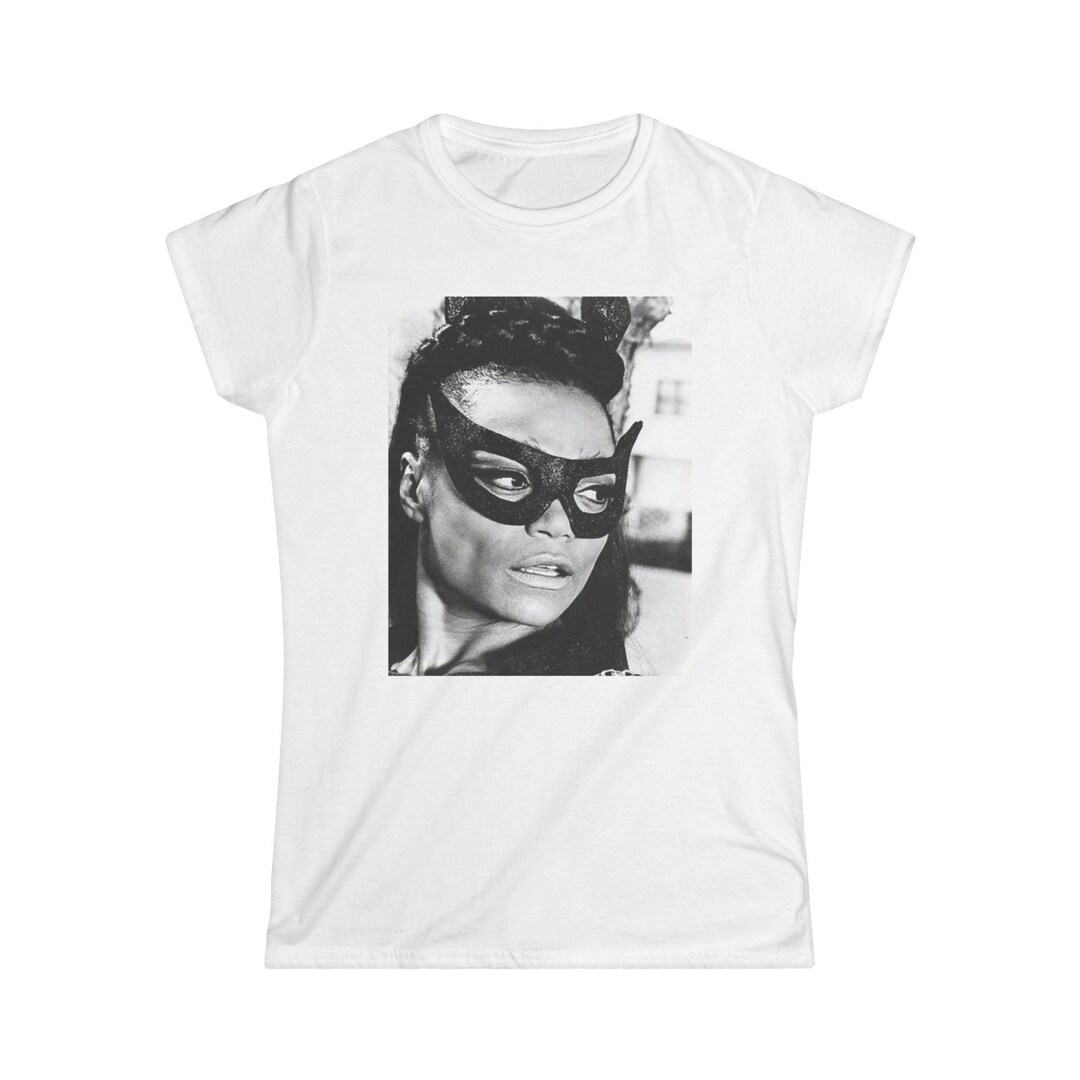 Eartha Kitt as Catwoman Womens Softstyle Tee Eartha Kitt T-shirt Black ...