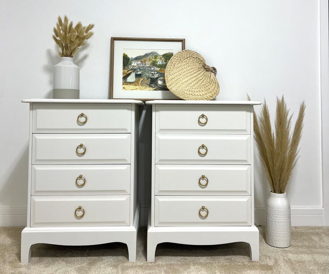 Available for Commission Beautiful Stag Minstrel Bedside Table Pair ...