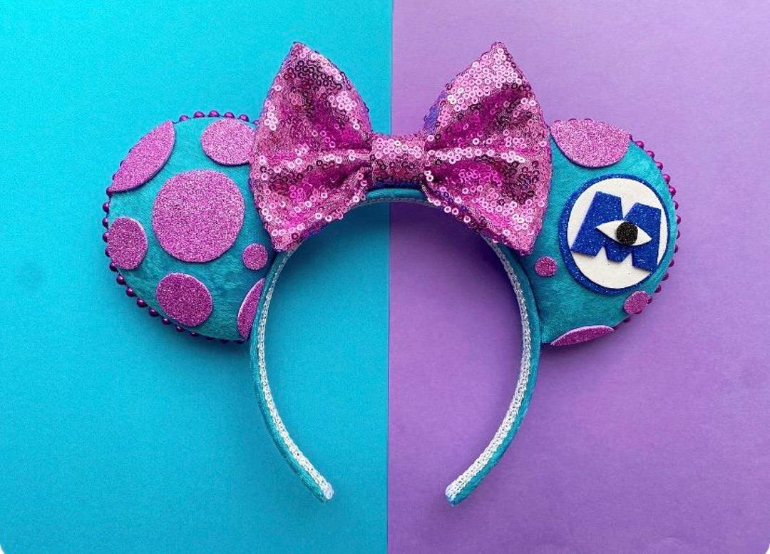 The Blue Monster- Handmade Mouse Ears - Etsy UK