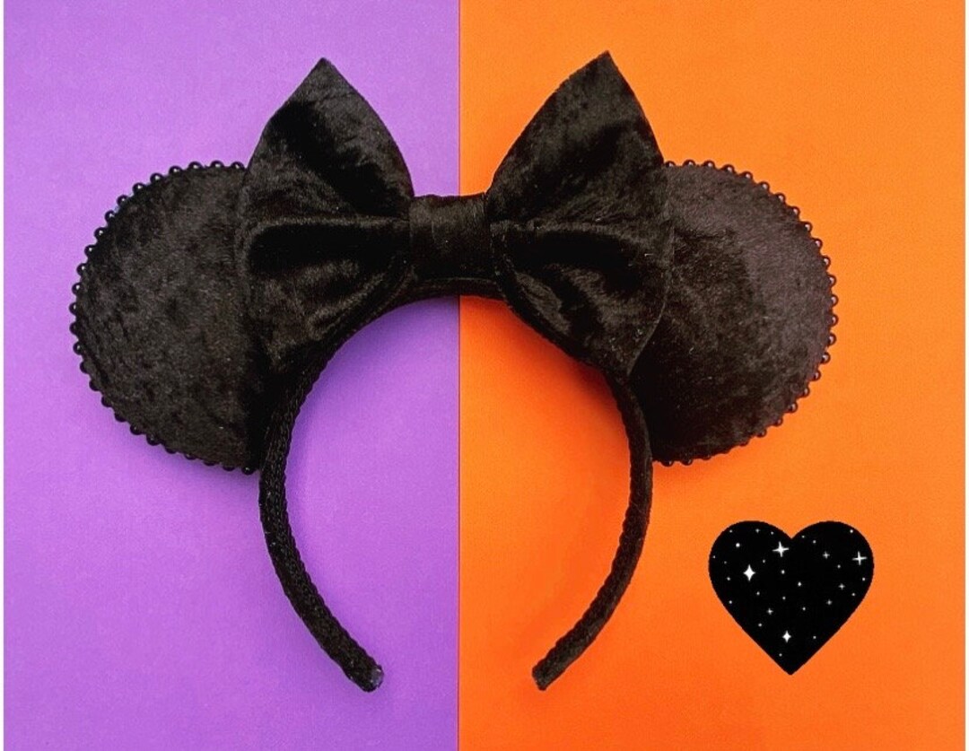 The Black Velvet- Handmade Mouse Ears - Etsy
