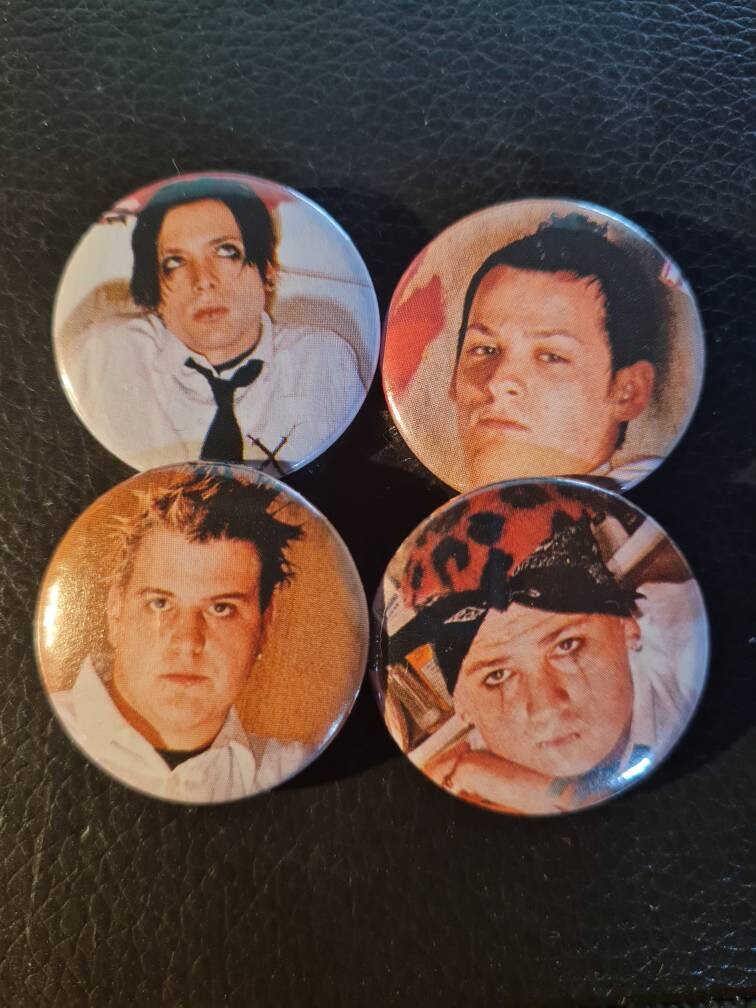 Set of 4 Good Charlotte Badges Lifestyles Benji Madden Joel Madden Good ...