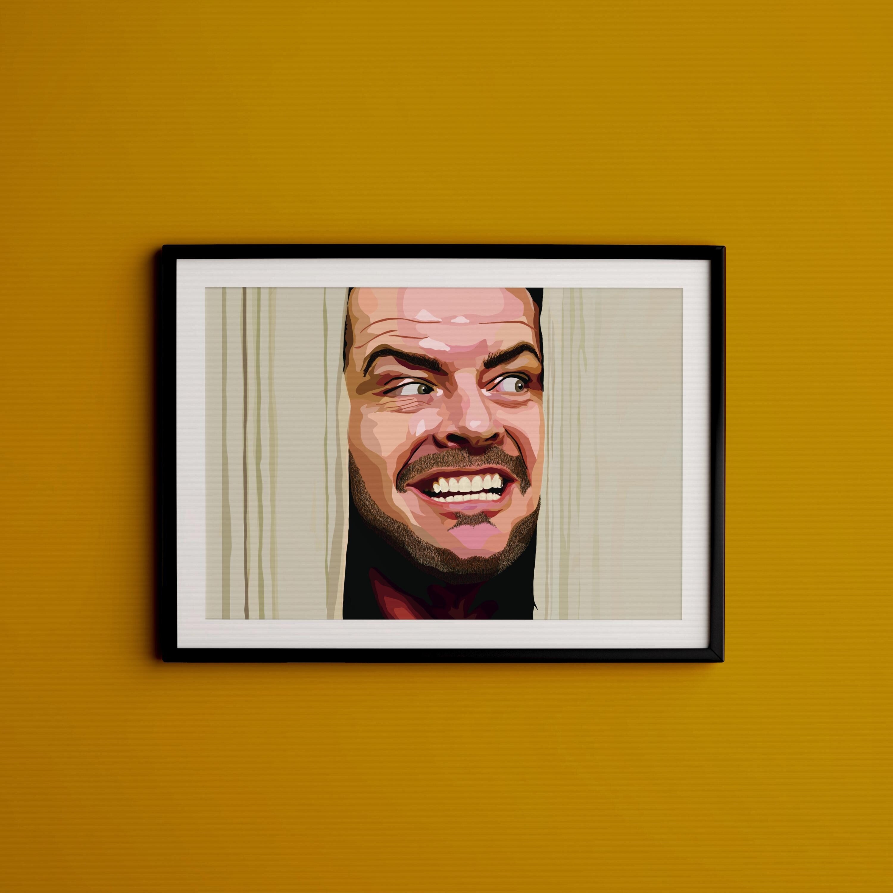 HERE'S JOHNNY! Print - the Shining Movie Poster, Jack Nicholson ...
