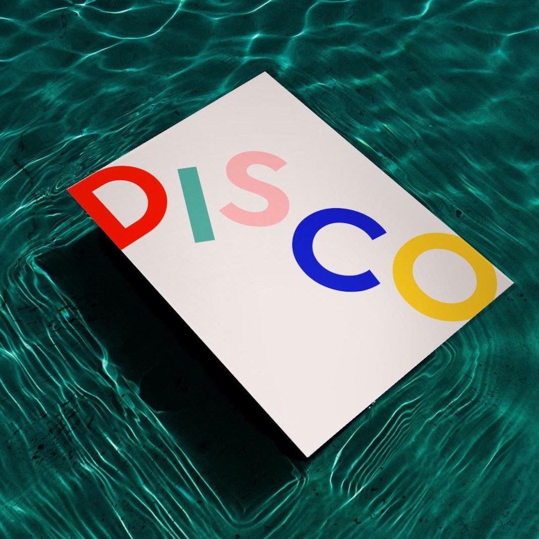 DISCO LETTERS — Retro Funky Groovy Modern House Music Edm Wall Art ...