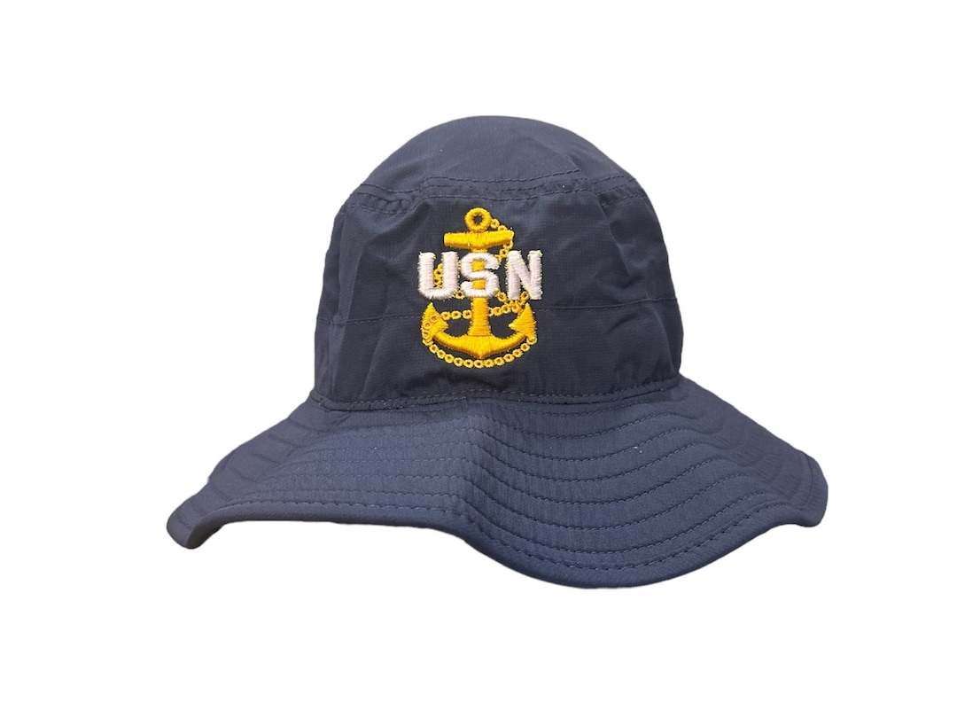 Navy Blue Boonie Hat. CPO, SCPO, MCPO 3D Puff Embroidered. - Etsy