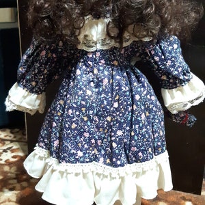The Promenade Collection Porcelain Doll Beatrice-a & Stand - Etsy