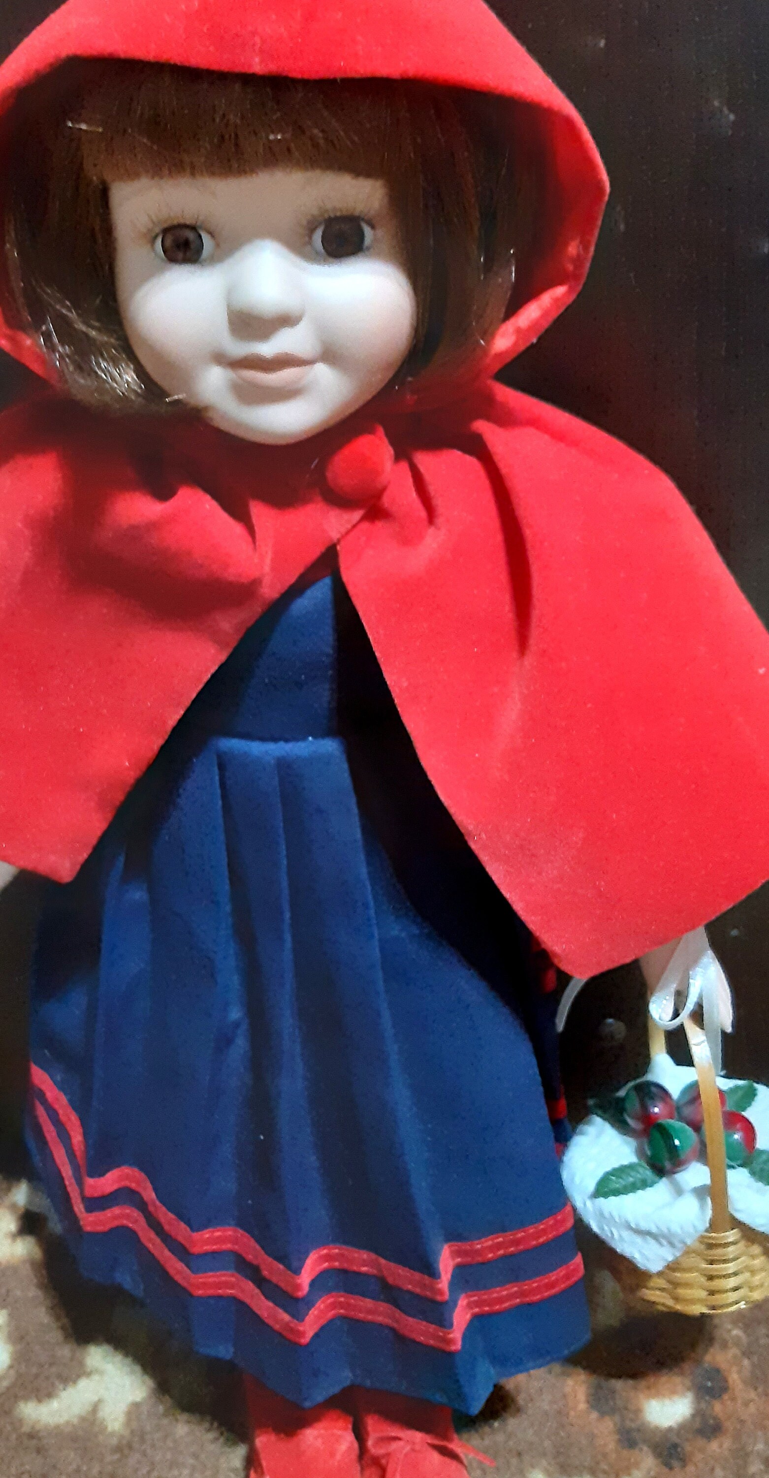Porcelain Dool,little Red Riding Hood ,porcelain Doll,collectible Doll ...