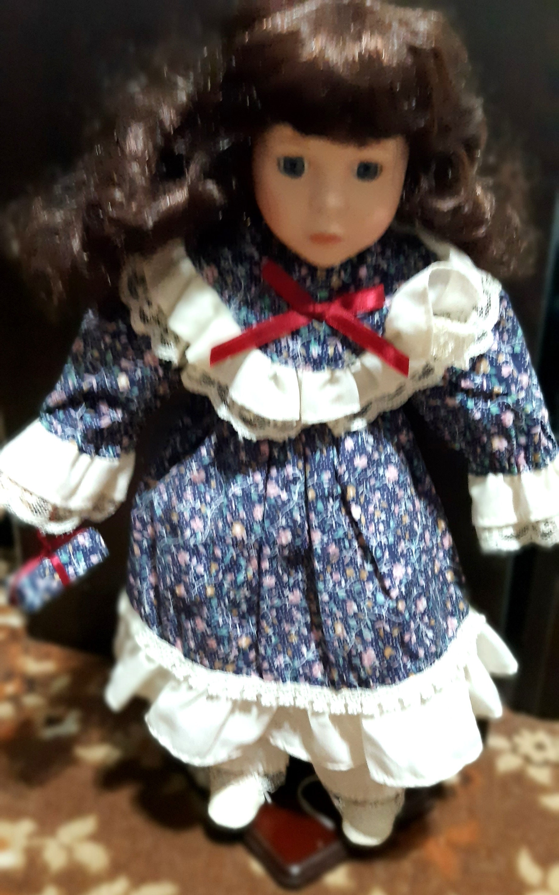 The Promenade Collection Porcelain Doll Beatrice-a & Stand - Etsy