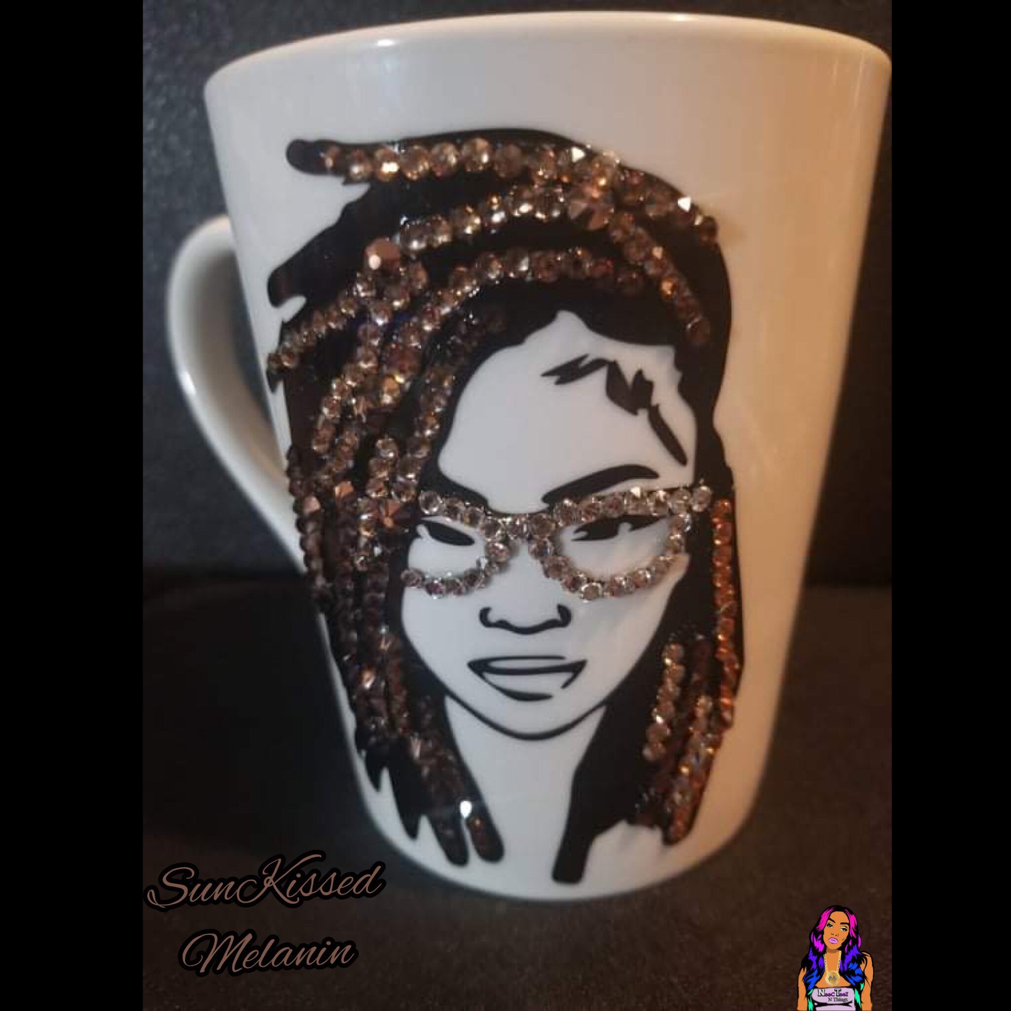 3 D Bling Mug Loc Queen Personalized Gift | Etsy