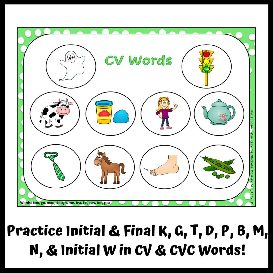CV and CVC Word Smash Mats: Early Sounds Articulation, Apraxia Speech ...