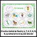 CV and CVC Word Smash Mats: Early Sounds Articulation, Apraxia Speech ...