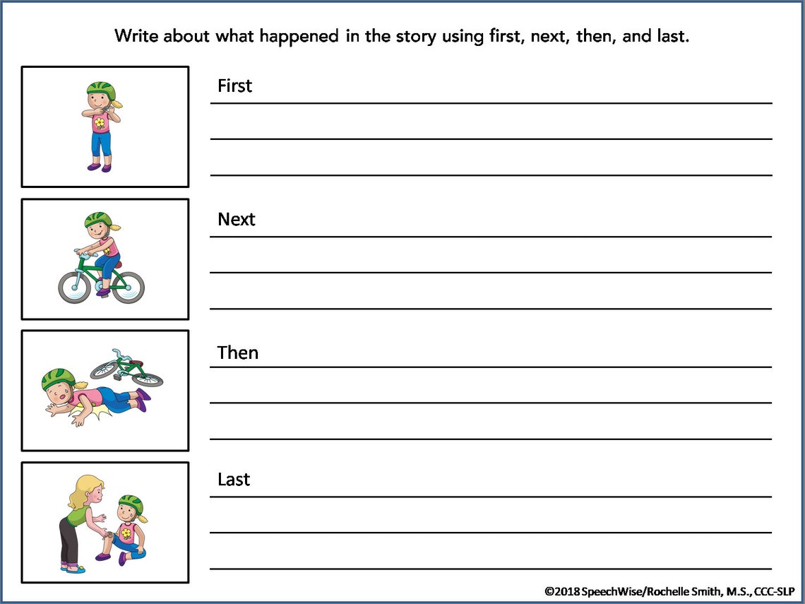 Four Step Sequencing for Speech and Language Therapy and Special ...