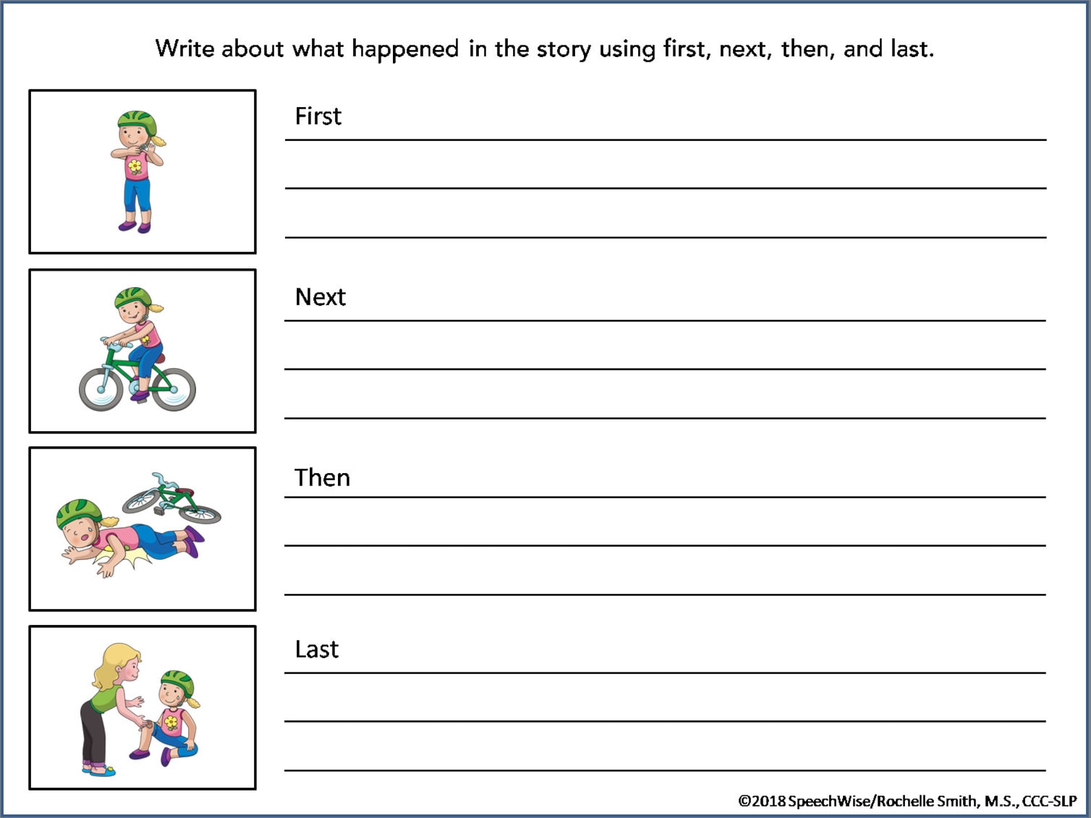 Four Step Sequencing for Speech and Language Therapy and Special ...