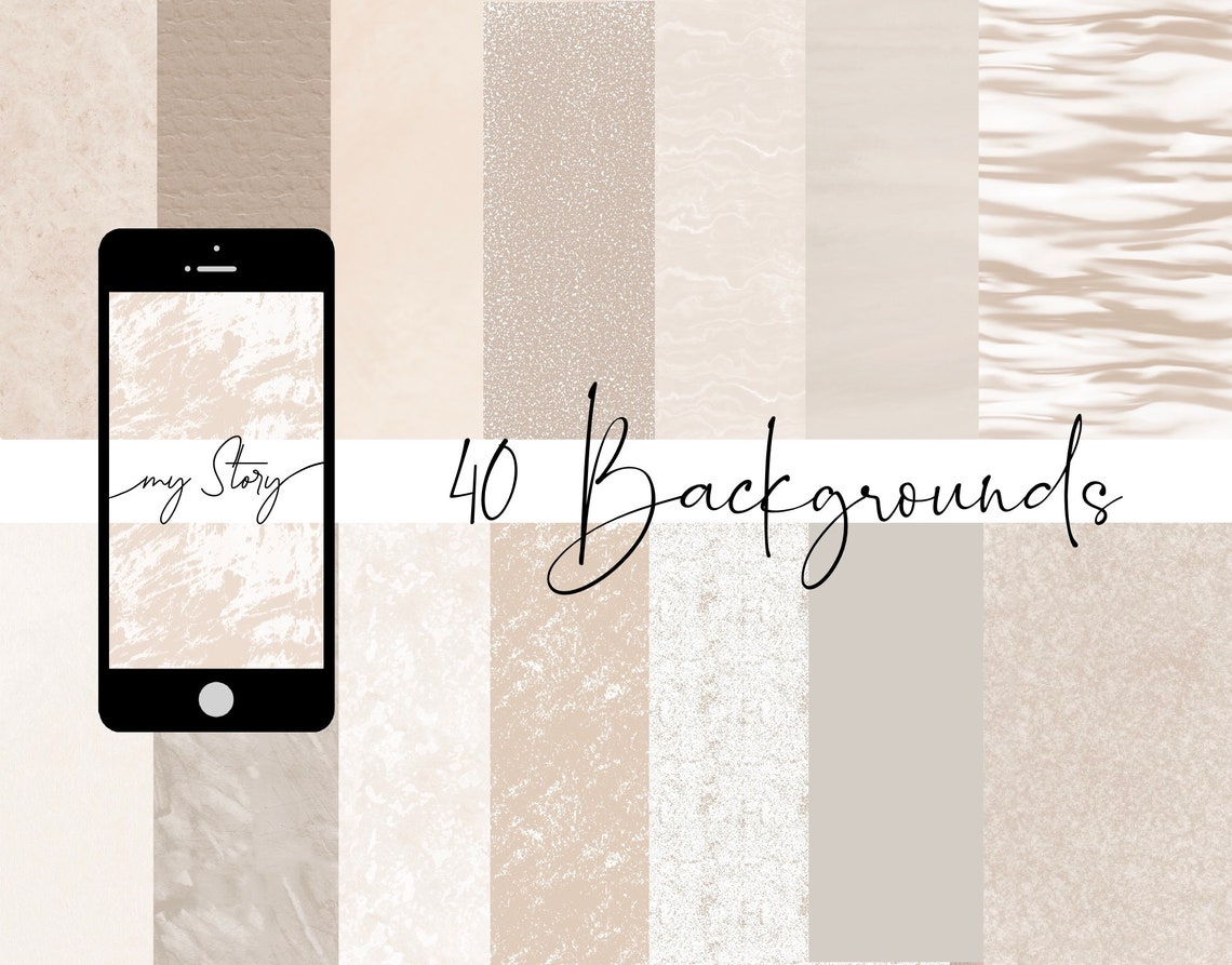 40 Instagram Story Backgrounds Backgrounds Template Minimal - Etsy