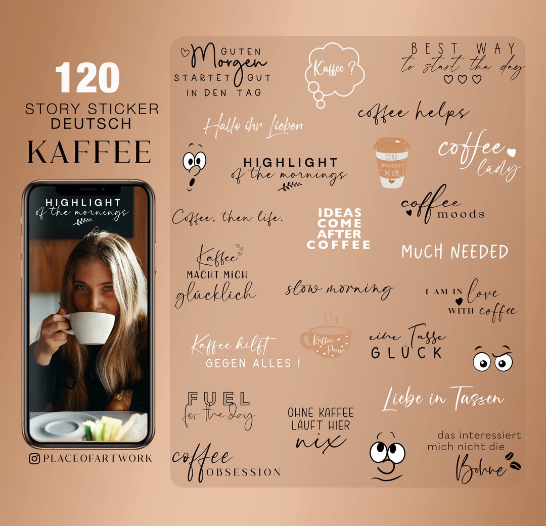 120+ Instagram Story Sticker Coffee Enjoyment Good Morning Start to the ...