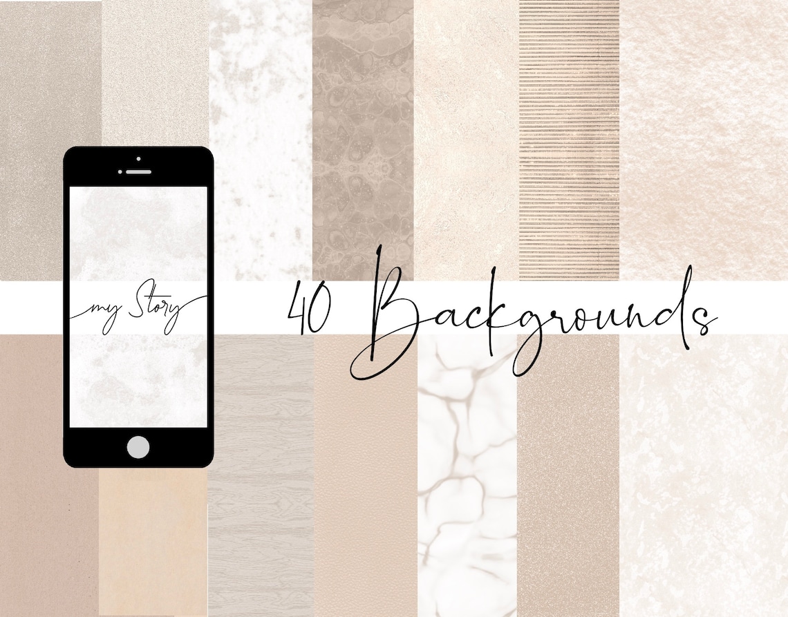 40 Instagram Story Backgrounds Backgrounds Template Minimal - Etsy