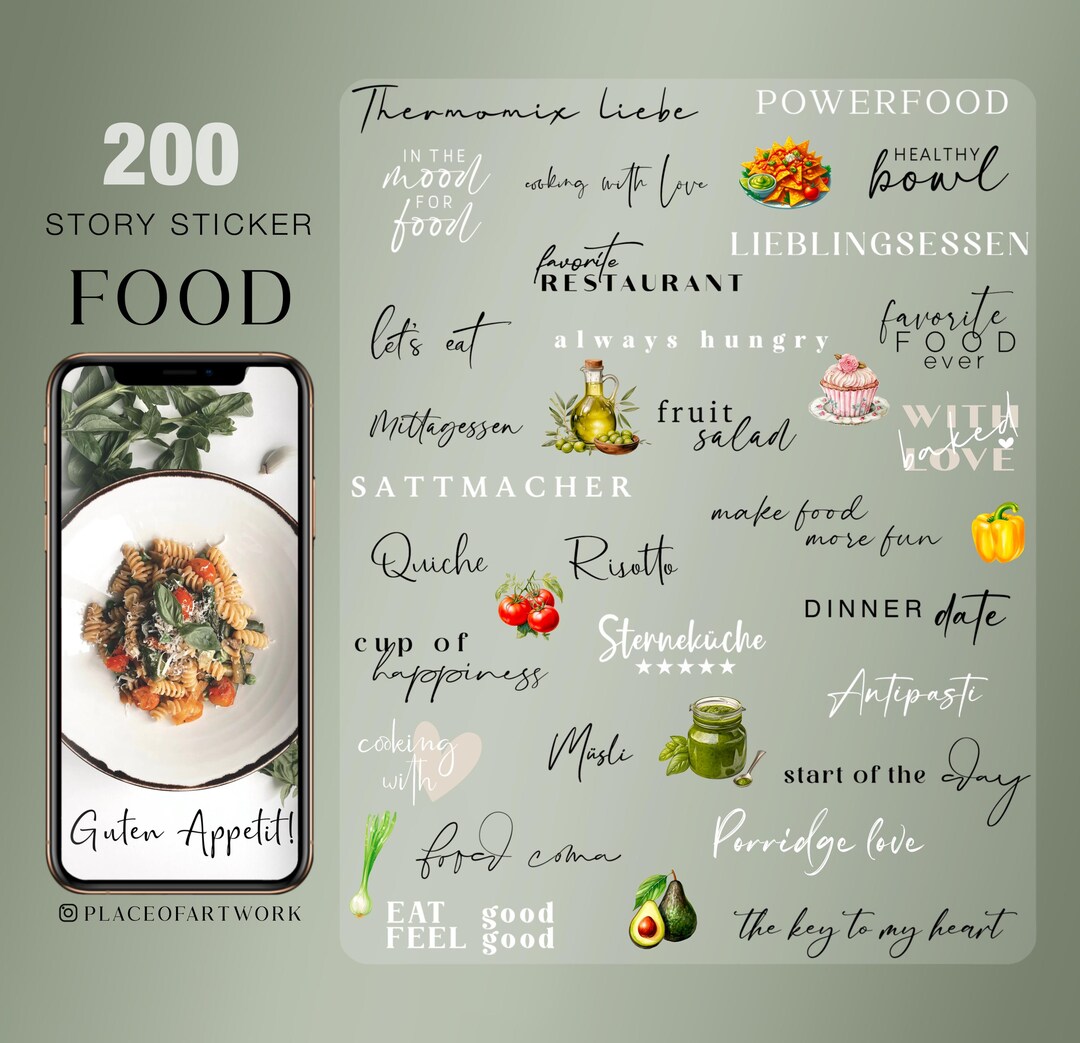 200+ Instagram Story Sticker Food Basic Porridge Cooking Kitchen Dinner ...