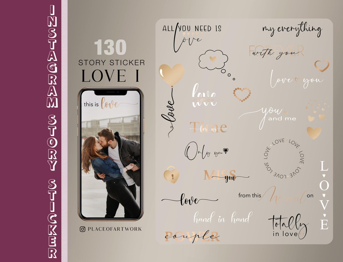 130+ Instagram Story Sticker Love Couple Storysticker Family ...
