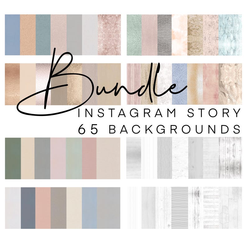 65 Instagram Story Backgrounds Bundle Backgrounds Template Overlay ...