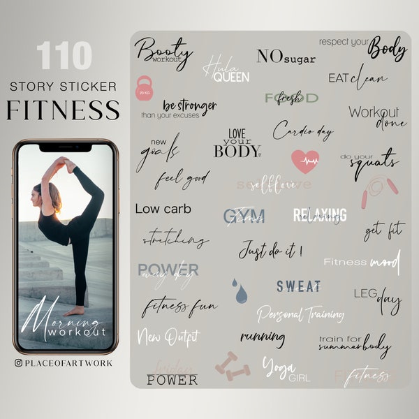 Fitness Wall Sticker - Etsy